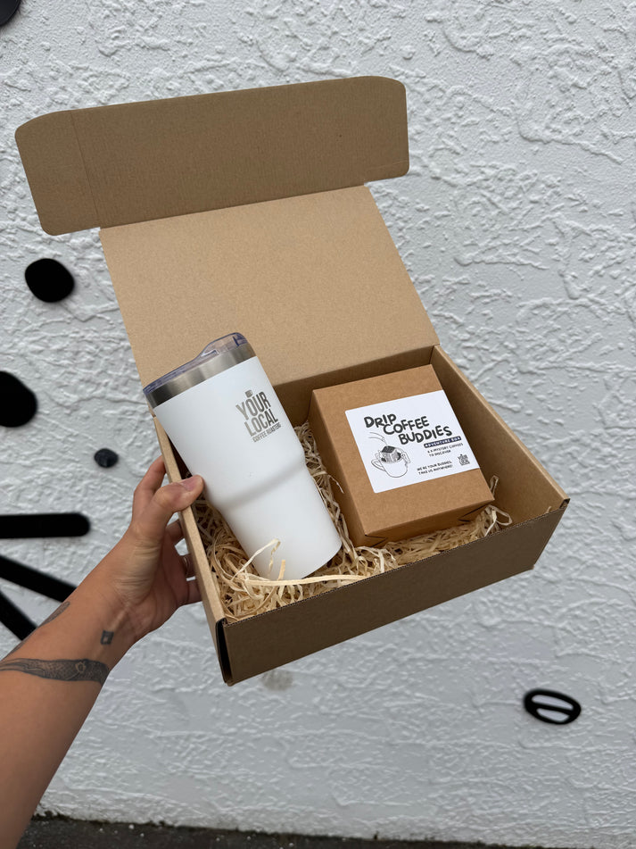 Insulated Tumbler + Drip Coffee Adventure box – Your Local Coffee Roasters